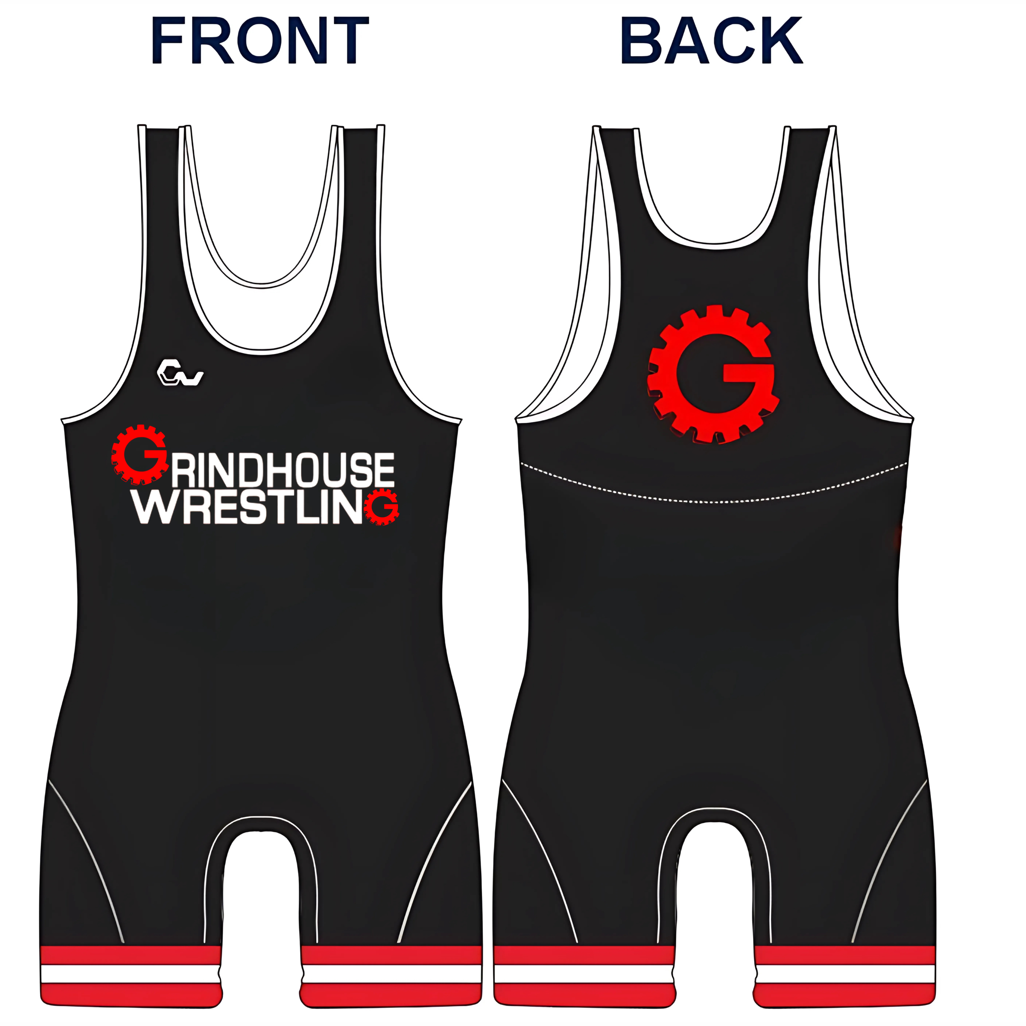 PRE-ORDER Grindhouse Classic Wrestling Singlet - Black – Chain Wrestling