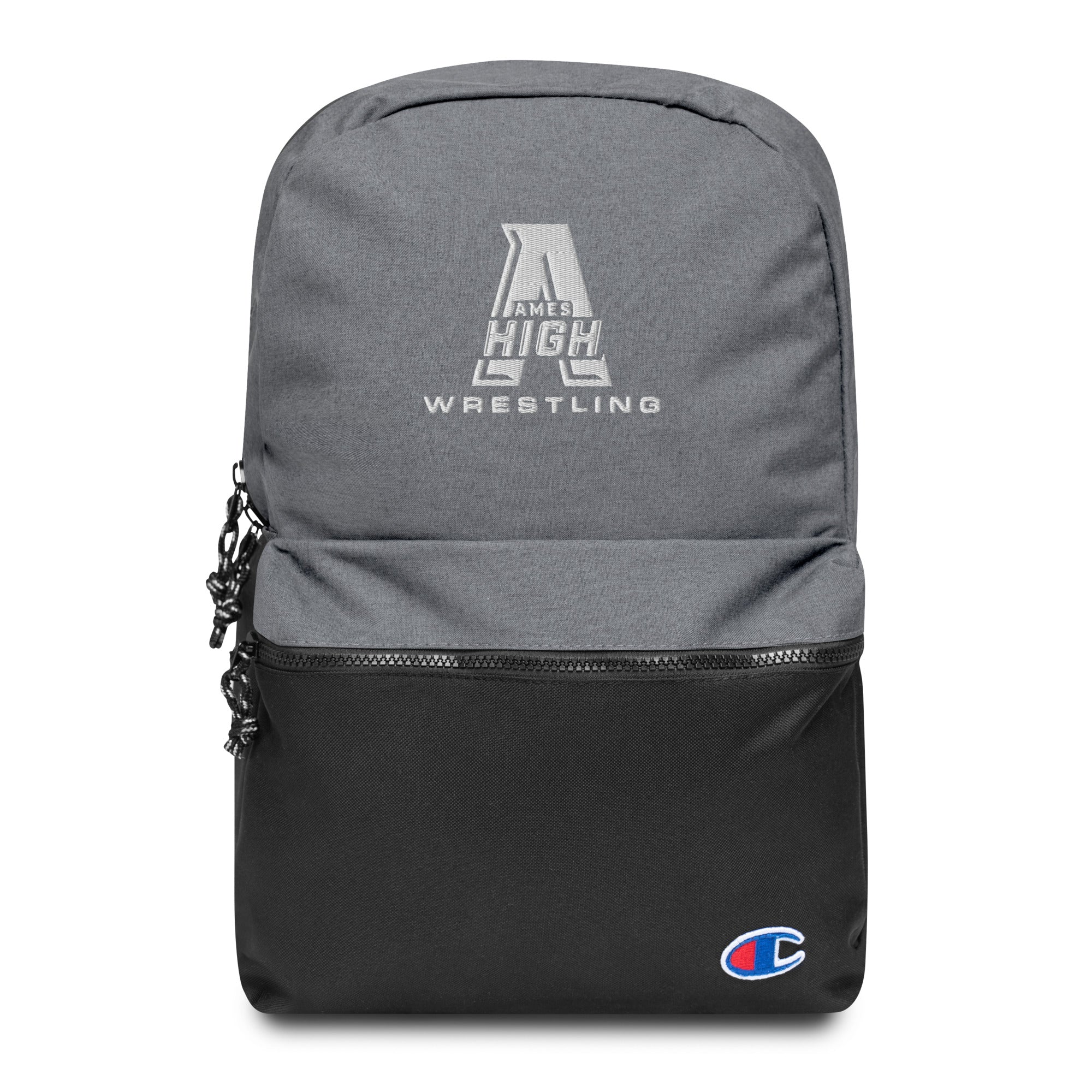 Ames High Wrestling Embroidered Champion Backpack | Chain Wrestling